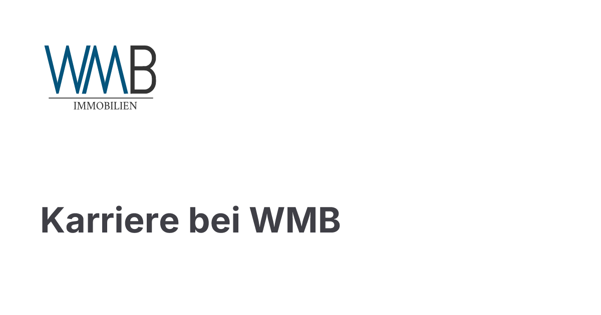 Karriere bei WMB